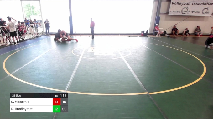 285 lbs Rr Rnd 3 - Cody Moss, Patton Trained Red vs Rahmire Bradley, VHW