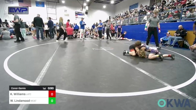 66 lbs Consolation - Kade Williams, Little Axe Takedown Club vs Wrightt ...