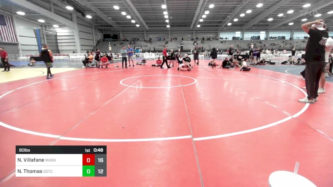 80 lbs 3rd Place - Nelson Villafane, Mat Assassins White vs Noah Thomas ...