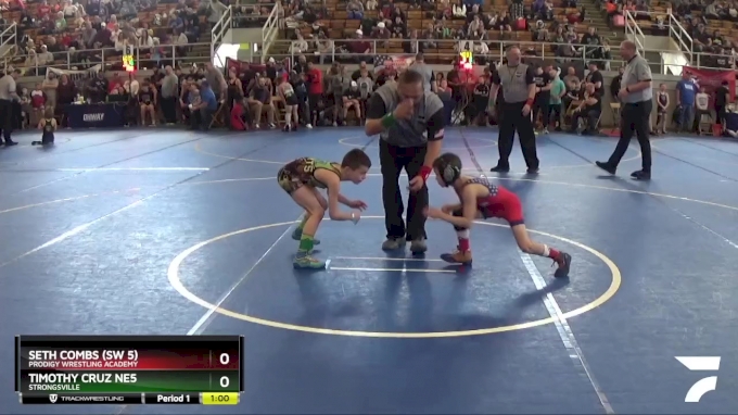55 lbs Cons. Round 2 - Seth Combs (sw 5), Prodigy Wrestling Academy vs ...