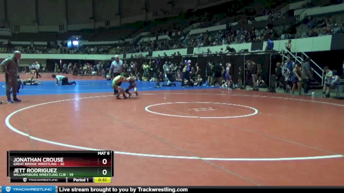 72 lbs 1st Place Match - Jonathan Crouse, Great Bridge Wrestling vs ...