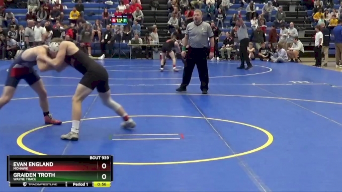 150 lbs Cons. Round 7 - Graiden Troth, WAYNE TRACE vs Evan England, MOHAWK