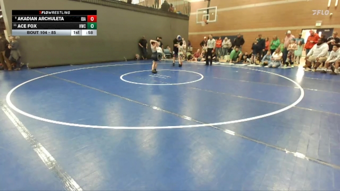 85 lbs Champ. Round 1 - Ace Fox, Hawk Wrestling Club vs Akadian ...