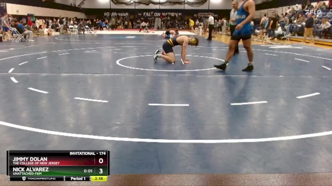 174 lbs Cons. Round 5 - Nick Alvarez, Unattached-F&M vs Jimmy Dolan ...