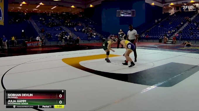 145 lbs Cons. Round 3 - Julia Hamm, Woodbridge Senior vs Siobhan Devlin ...