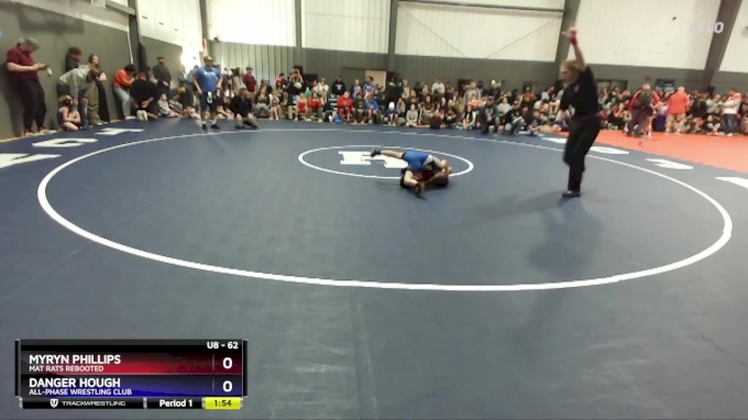 62 lbs Round 1 - Myryn Phillips, Mat Rats Rebooted vs Danger Hough, All ...