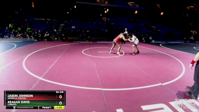 5A 215 lbs 1st Place Match - Jaxon Johnson, Amarillo Tascosa vs Keagan ...