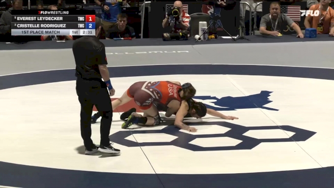 55 lbs 1st Place Match - Everest Leydecker, Thorobred Wrestling Club vs ...