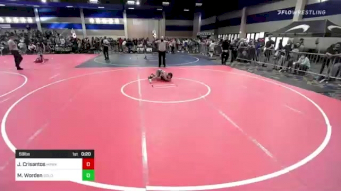 58 lbs Consi Of 8 #2 - Jaxon Crisantos, Hawkeye/Speakeasy WC vs Mason ...