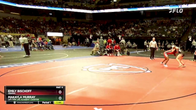 130 Class 1 lbs Quarterfinal - Emily Bischoff, Odessa vs Makayla Murray ...
