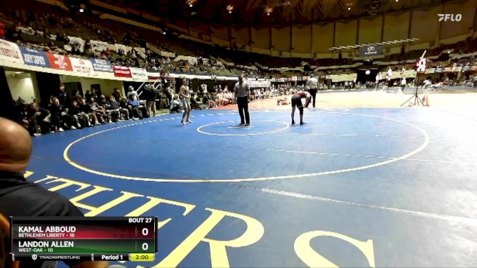 138 lbs Placement (16 Team) - Landon Allen, West-Oak vs Kamal Abboud ...