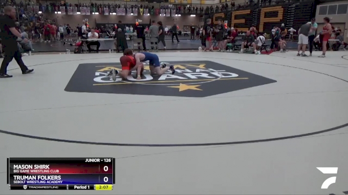 126 lbs Cons. Semi - Mason Shirk, Big Game Wrestling Club vs Truman ...