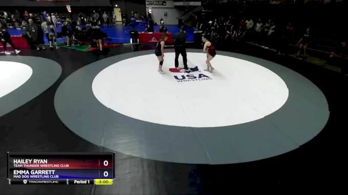 130 lbs Champ. Round 1 - Hailey Ryan, Team Thunder Wrestling Club vs ...