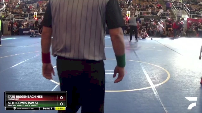 55 lbs Champ. Round 1 - Tate Riggenbach Ne6, Norwayne vs Seth Combs (sw ...