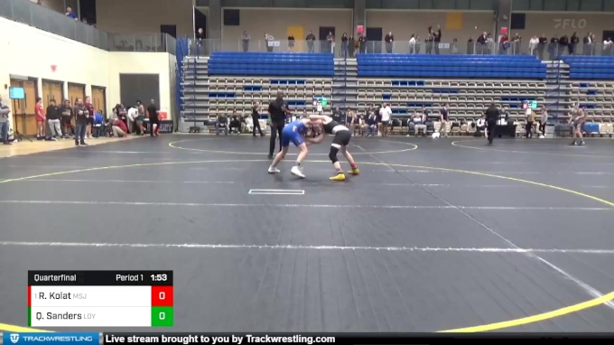 138 lbs Quarterfinal - Ryder Kolat, Mount Saint Joseph vs Quinn Sanders ...