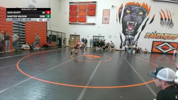 95-99 lbs Round 2 - Jace Scott, Riverton Middle School vs Sawyer Wilson ...