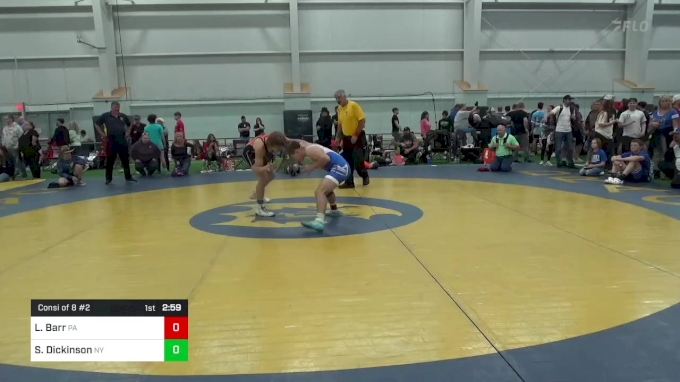 C-138 lbs Consi Of 8 #2 - Lucas Barr, PA vs Sawyer Dickinson, NY