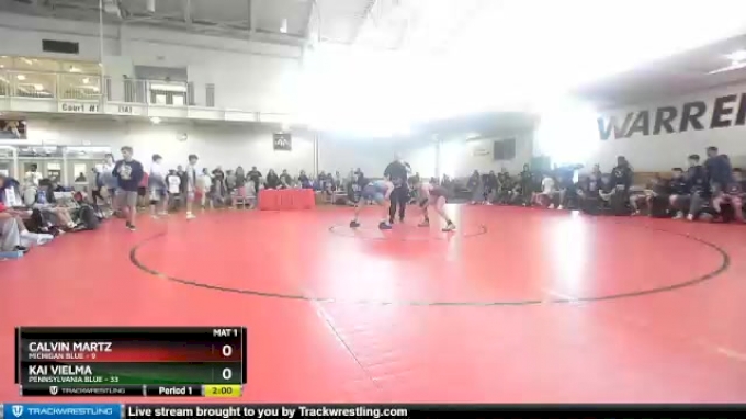 114 lbs Placement Matches (16 Team) - Calvin Martz, Michigan Blue vs ...