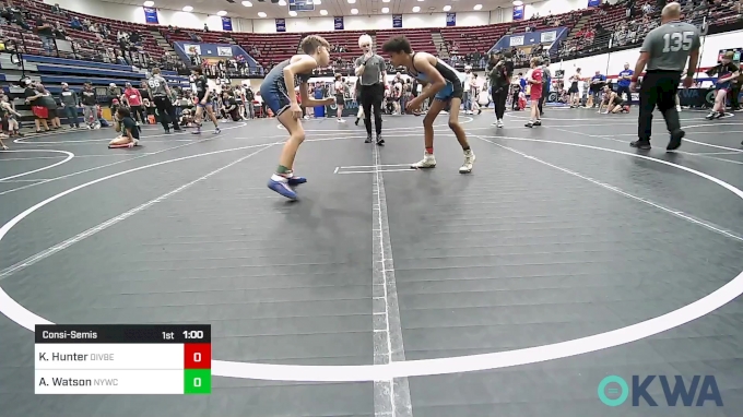 106 lbs Consolation - Kameron Hunter, Division Bell Wrestling vs Aden ...