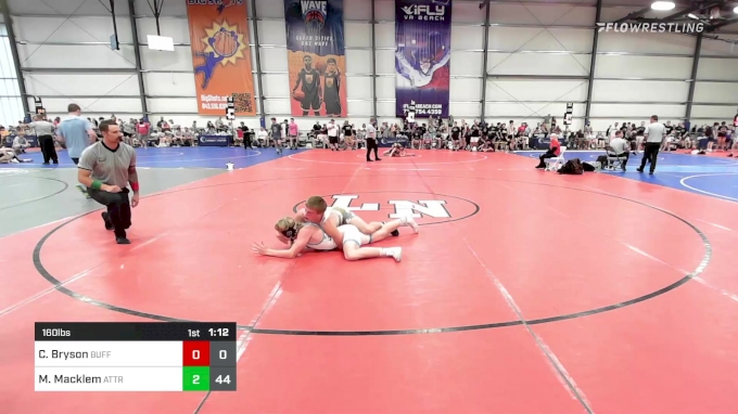 160 lbs Rr Rnd 3 - Coy Bryson, Buffalo Valley White vs Max Macklem ...