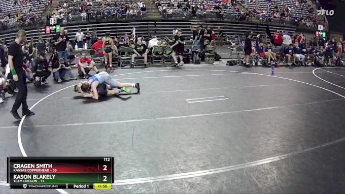 112 lbs Semis & 1st Wrestleback (8 Team) - Cragen Smith, Kansas ...
