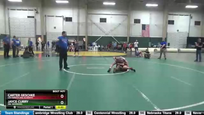 101 lbs 2nd Place Match - Carter Geschke, CES Wrestling Academy vs ...