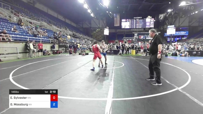 145 lbs Cons 16 #1 - Ethan Sylvester, Minnesota vs Gil Mossburg, Washington