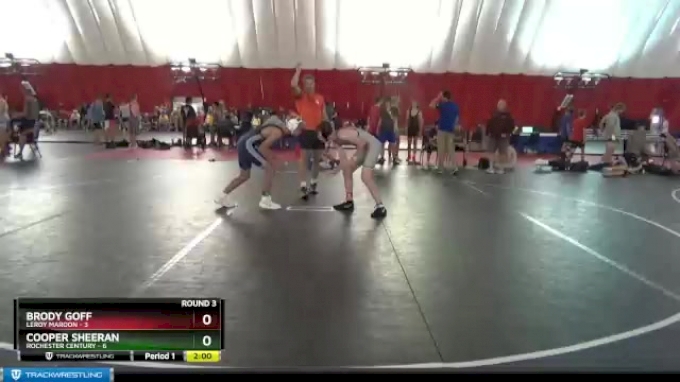 120 lbs Round 3 (4 Team) - Brody Goff, LeRoy Maroon vs Cooper Sheeran ...