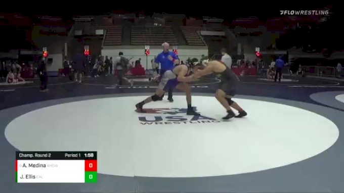 220 lbs Champ. Round 2 - Anthony Medina, Righetti High School Wrestling ...