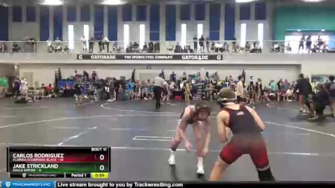 84 lbs Round 3 (8 Team) - Jake Strickland, Eagle Empire vs Carlos ...