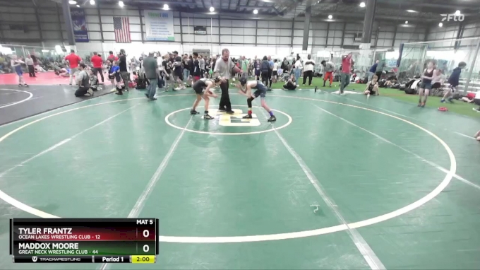 80 lbs Champ. Round 2 - Tyler Frantz, Ocean Lakes Wrestling Club vs ...