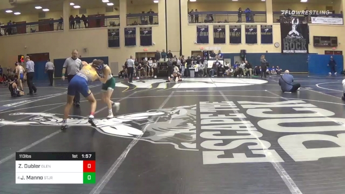 113 lbs Prelims - Zeke Dubler, Glendale vs Joe Manno, St. Joseph Regional