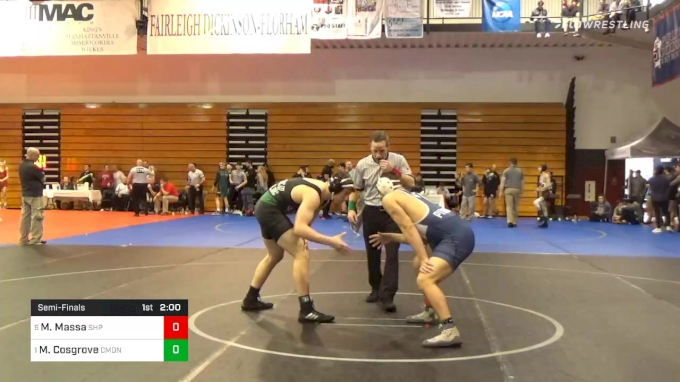 195 lbs Semifinal - Michael Massa, Seton Hall Prep vs Martin Cosgrove ...