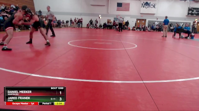 Elite 157 lbs Quarterfinal - Jared Franek, Iowa vs Daniel Meeker, Wartburg