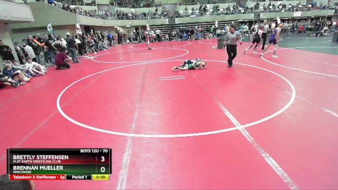70 lbs Cons. Round 2 - Brennan Mueller, Wisconsin vs Brettly Steffensen ...