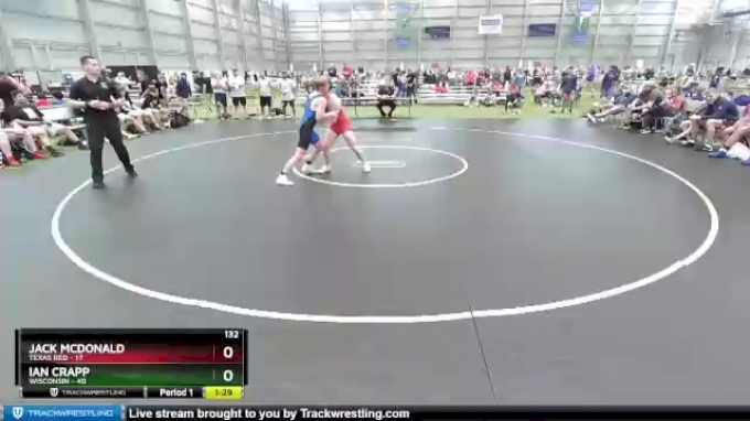 132 lbs 2nd Wrestleback (8 Team) - Jack McDonald, Texas Red vs Ian ...