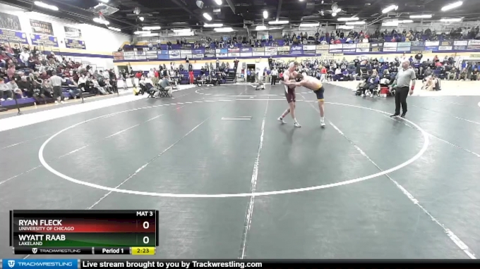 149 lbs Champ. Round 2 - Wyatt Raab, Lakeland vs Ryan Fleck, University ...
