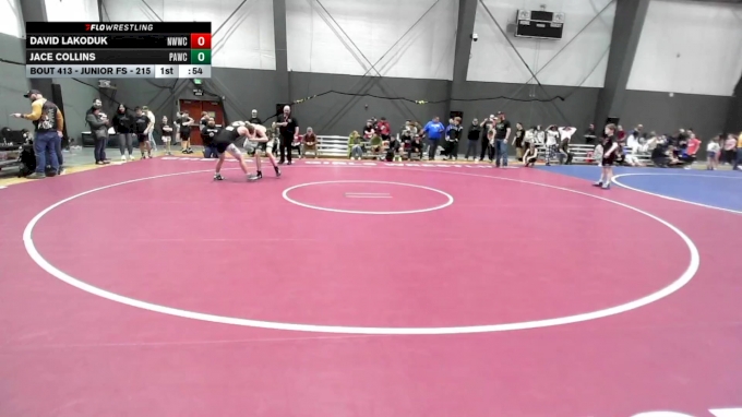 U14 FK - 140 lbs Champ. Round 1 - David Lakoduk, NWWC vs Jace Collins ...