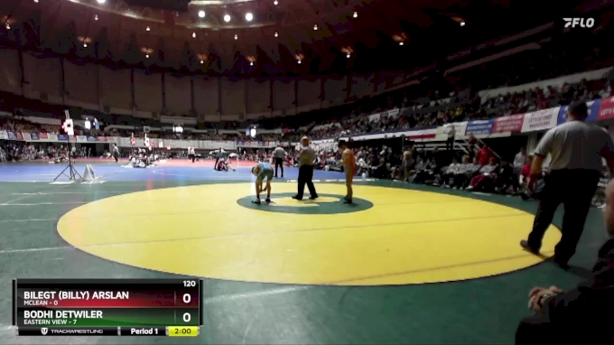 120 lbs Placement (16 Team) - Bodhi Detwiler, Eastern View vs Bilegt ...