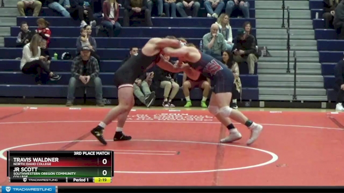 184 lbs 3rd Place Match - Travis Waldner, North Idaho College vs Jr ...