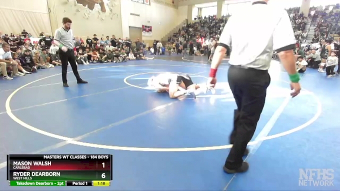 184 Boys 1st Place Match - Mason Walsh, Carlsbad vs Ryder Dearborn ...