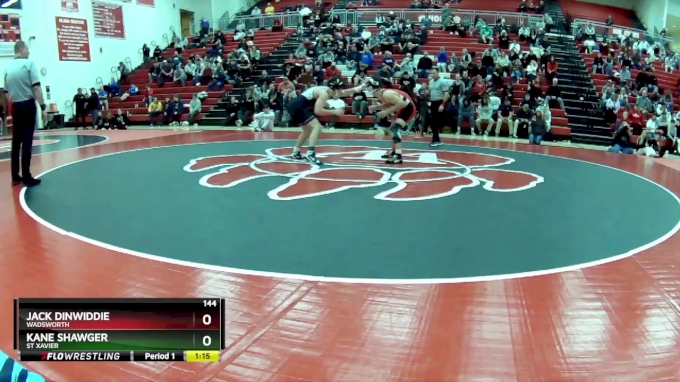 144 lbs 1st Place Match - Jack Dinwiddie, Wadsworth vs Kane Shawger, St ...
