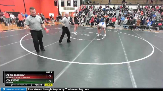 285 lbs 1st Place Match - Cole Edie, AUBURN vs Oleg Simakov, Arlington ...