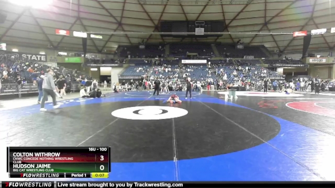 100 lbs Cons. Round 3 - Colton Withrow, CNWC Concede Nothing Wrestling ...