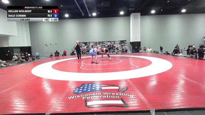 138 lbs Kellen Wolbert, Wisconsin Red vs Dale Corbin, Pennsylvania Red