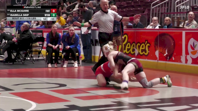 118 lbs Consi 2 - Ella McGuire, Fort LeBoeuf-G vs Isabella Seip ...
