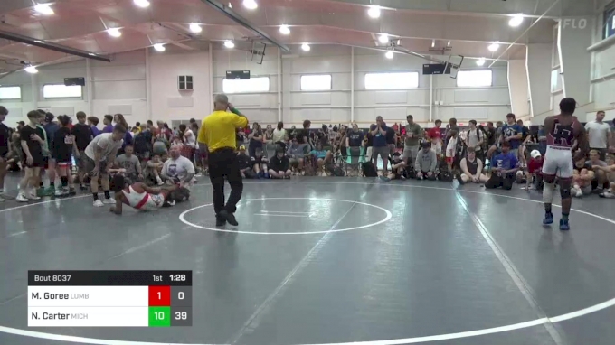 146 lbs Pools - Markgo Goree, Lumberyard (NY) vs Nate Carter, Michigan ...