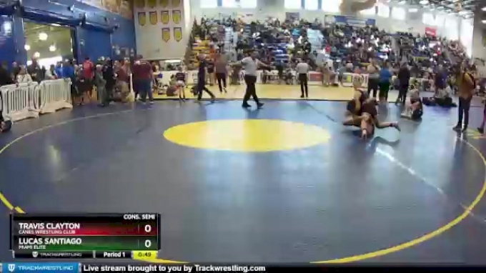 100 lbs Cons. Semi - Travis Clayton, Canes Wrestling Club vs Lucas ... 100 lbs Cons. Semi - Travis Clayton, Canes Wrestling Club vs Lucas ...