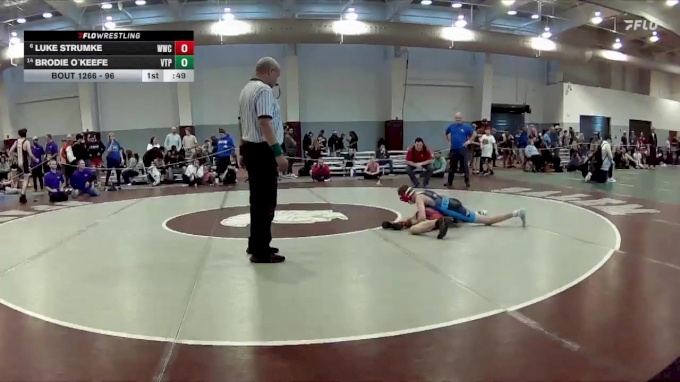 96 lbs Cons. Semi - Brodie O`Keefe, Virginia Team Predators vs Luke ...