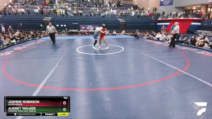 152 lbs 1st Place Match - Jasmine Robinson, Allen (Girls) vs Audrey ...